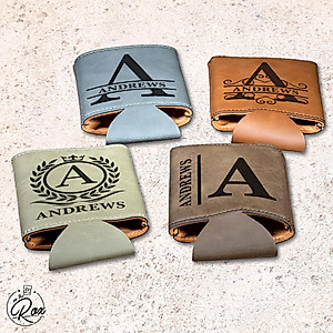 Personalized Can Cooler- Custom Name Monogram Gift - Personalized Can Cooler For Him - Custom Beer Can Sleeve - Beer Can Holder - Personalized Birthday, Anniversary, Father’s Day Gift