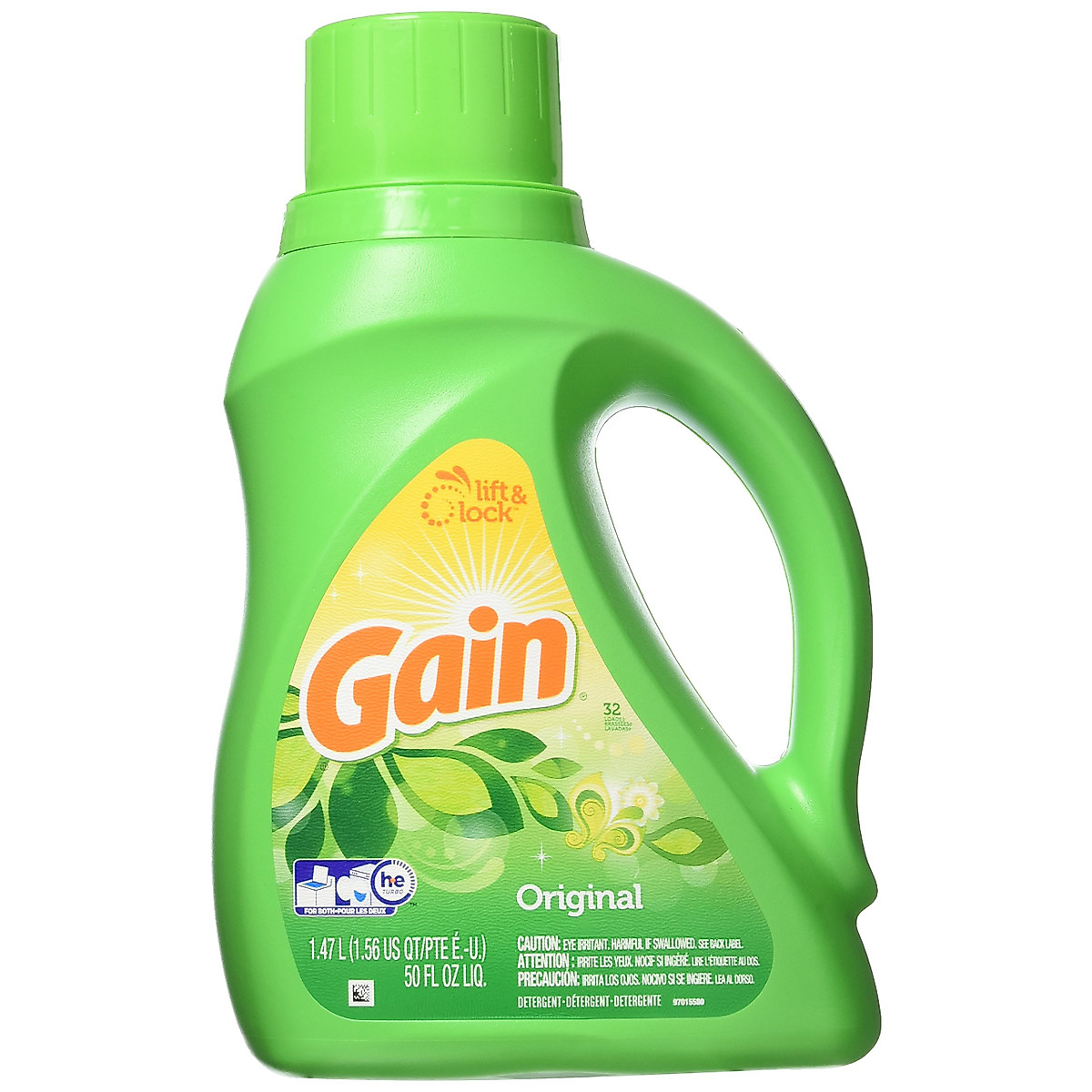 Gain Liquid Detergent Original Scent 50 Ounce (2 Pack)