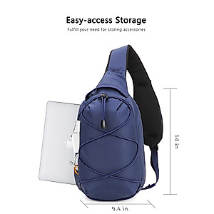 BAWADE Sling Bag Crossbody Sling Backpack for Women&Men,Shoulder Bag Chest Bag Daypack for Travelling,Hiking,Cycling