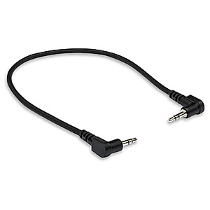 Hosa CMM-100.8RR Right Angled 3.5 mm TRS Stereo Interconnect Cable, 8 Inch