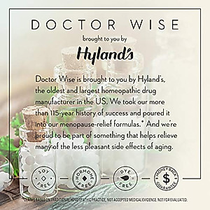 Menopause Natural Homeopathic Relief of Vaginal Dryness, Hot Flashes and Night Sweats, Doctor Wise Menopause Moisture by Hyland's, 68 Quick Dissolving Tablets