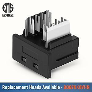 Everest easyJACK - 90° Angled Speed Termination Keystone Tool - Time Saver Network Punch Down Tool - To Be Used ONLY with Everest 90° Angled RJ45 Cat5e, Cat6a and Cat6 Keystone Jacks (B087N7QQD2)