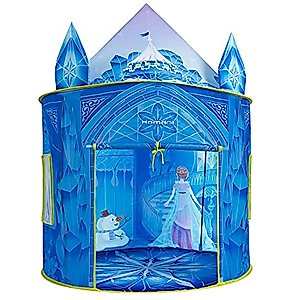 Hamdol Princess Play Tent, Frozen Toy for Girls, Ice Castle Kids Tent Indoor and Outdoor, Large Imaginative Playhouse 51" X 40" with Carrying Bag for 1 2 3 4 5 6 7 8 9 Years Old Girls Gift