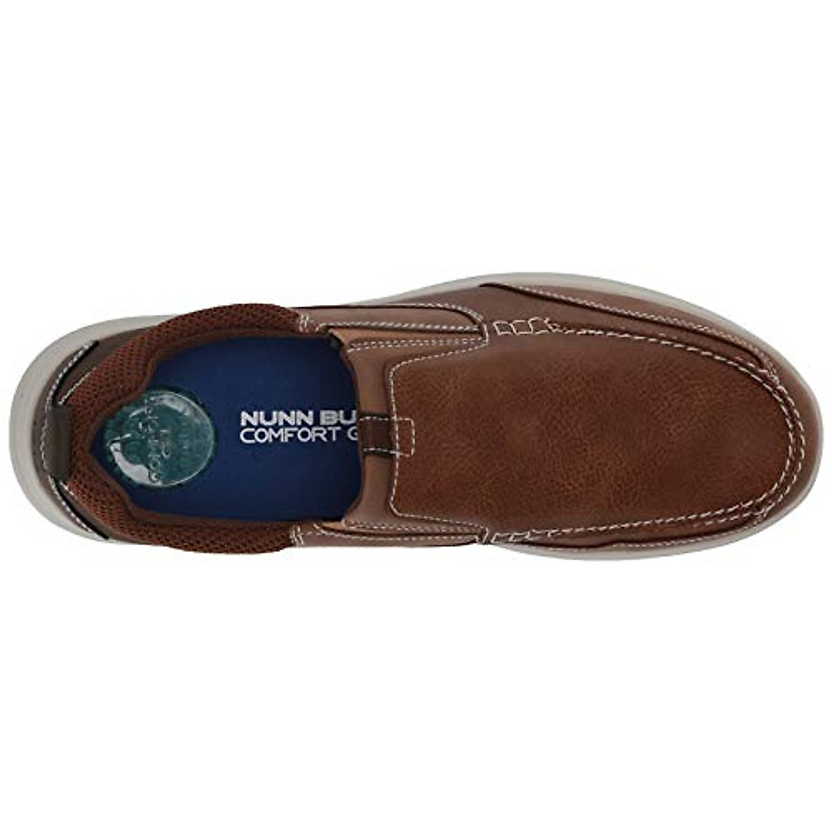 Nunn Bush Men's Conway Slip-On Moccasin Toe with Comfort Gel Loafer, Tan, 13 Wide