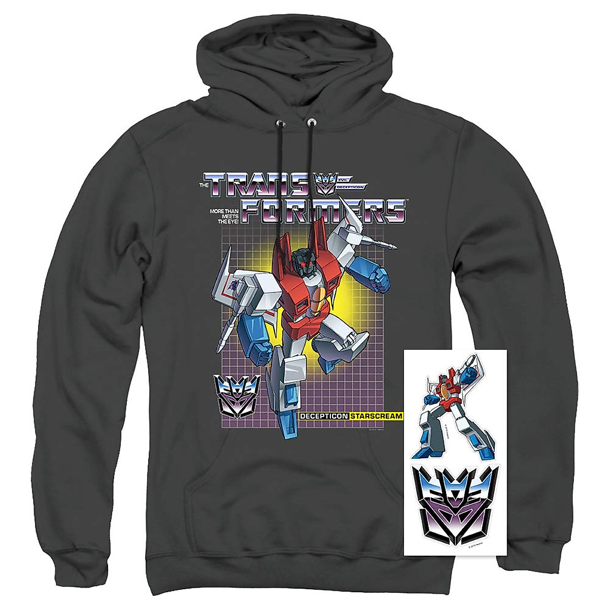 Popfunk Transformers Starscream Pullover Hoodie & Stickers (Small)