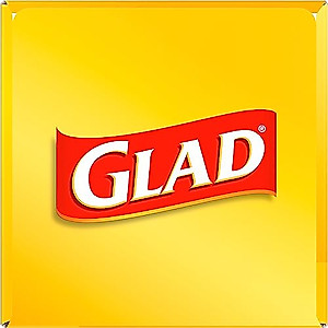 Glad Medium Drawstring Trash Bags, 8 Gallon, White, Fragrance Free, 26 Count, Pack May Vary