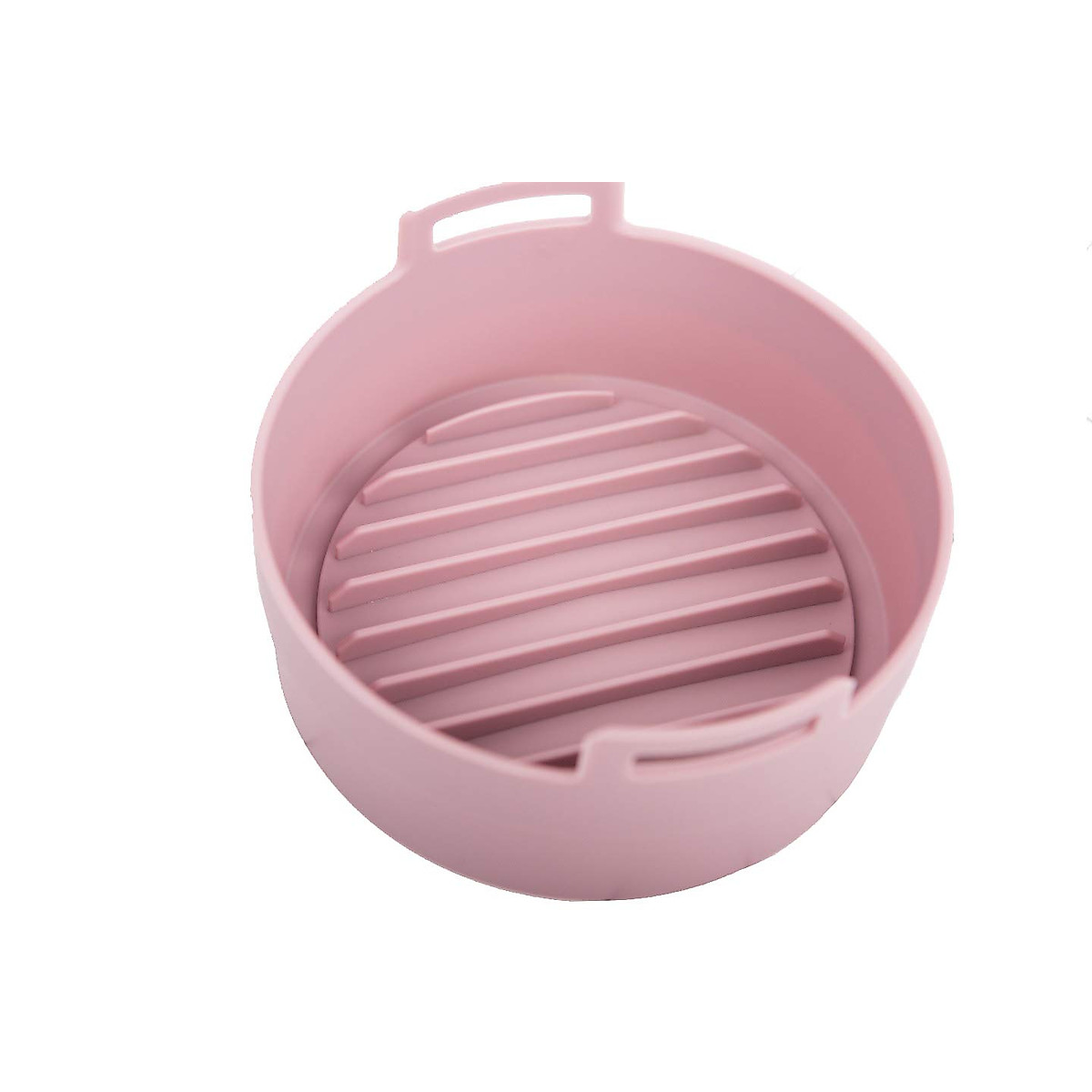 100% Platinum Silicone Pot for Air Fryer and Microwave (Pink, X-Large (Diameter 8.7 in))