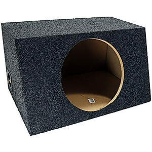 (1) Kicker C12 Subwoofer Single 12" Hatchback Sealed Sub Box Enclosure Bundle with HA-A400.1 Mono Amplifier