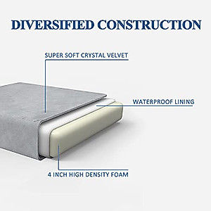 SINWEEK Folding Mattress, 4" Foldable Mattress with Storage Bag Tri Foam Topper Floor Cot Mattress, Guset Bed with Machine Washable Cover and Waterproof Lining, CertiPUR-US Certified 25 x 75 Inch