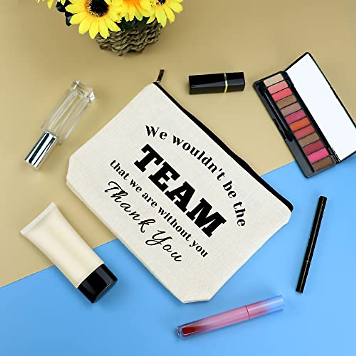 Boss Gift Coach Thank You Gift Makeup Bag for Women Leader Appreciation Gift Cosmetic Bag Leader Colleague Coworker Leaving Going Away Gift Basketball Soccer Team Coach Leader Employee Birthday Gifts