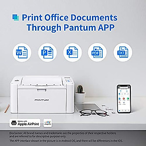 Pantum Laser Wireless Printer Black and White Mobile Printing P2502W, PB-211 Toner Cartridge Standard Yield 1500 Pages