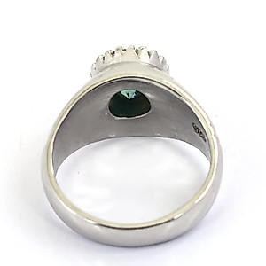 4Carat D Color VVS1 Radiant Cut Blue Moissanite Engagement Ring for Women 925 Silver Ring