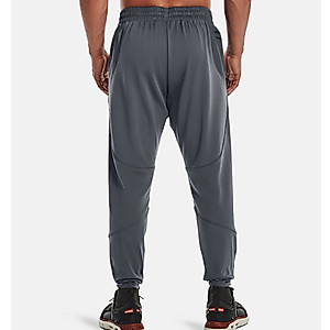 Under Armour Men's Fleece Storm Pants 1357120 (Large, Pitch Gray/Reflective - 012)