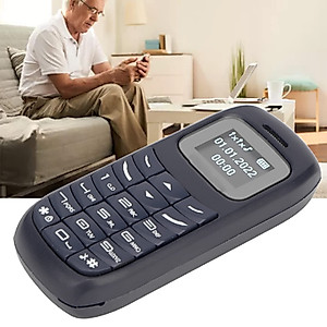 Senior Cell Phone, Easy to Use Unlocked Mobile Phone for Elderly Kids, Big Button, Dual SIM Card Dual Standby, GSM 2G WCDMA 2G Network, Loud Volume Music Player (Blue)