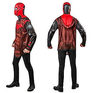 Rubies Men's DC Gotham Knights Red Hood Costume Top, As Shown, Medium