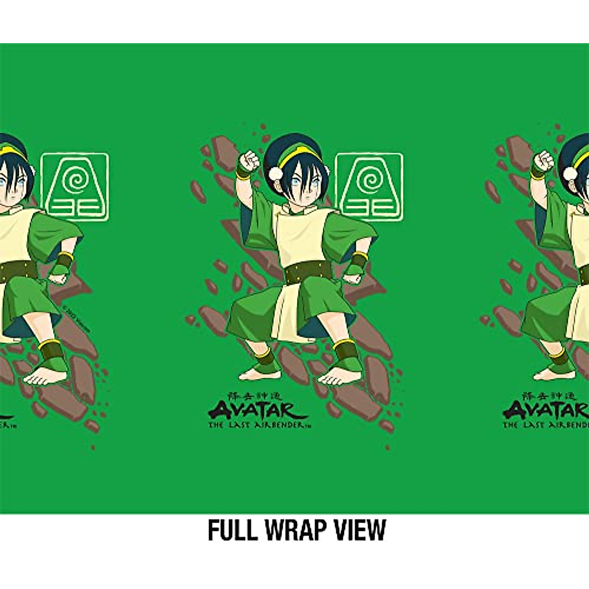 Avatar The Last Airbender OFFICIAL Toph Rock Slide 24 oz Insulated Canteen Water Bottle, Leak Resistant, Vacuum Insulated Stainless Steel with Loop Cap