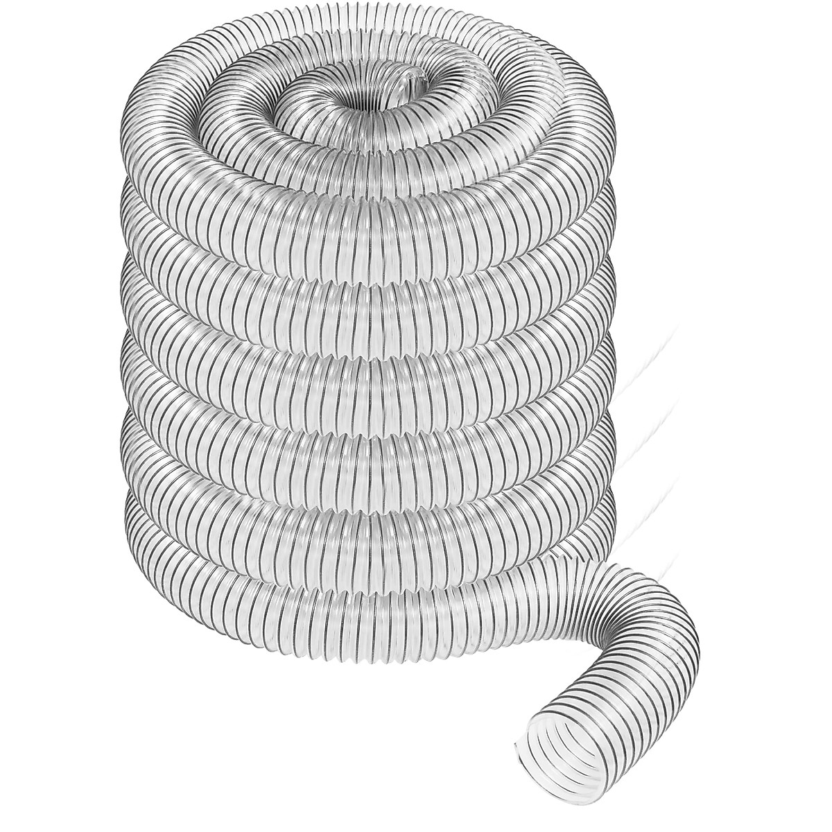 4" x 50’ Ultra Flex Clear Vue Heavy Duty PVC Dust Debris and Fume Collection Hose MADE IN USA!