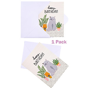 MAYPLUSS 13" Large Gift Bag with Greeting Card and Tissue Paper for 50 Years Birthday Party - Black Gold Foil Design