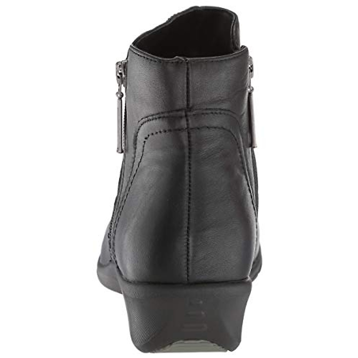 Propét Womens Waverly Zippered Casual Boots Ankle Low Heel 1-2" - Black - Size 8 2E