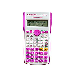 Colorful Scientific Calculator,Scientific Calculator with Cute Design for School and Business (Pink)