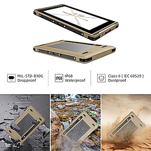 Hugerock X7 Rugged Tablet 7 inch, 2600nit Sunlight Readable, 8+128GB Android 13 Waterproof Tablets for Outdoor Moto Drone Camera Monitor