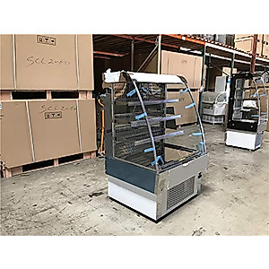 Commercial Refrigerator Open Air Merchandiser Slope 39" Wide Grab And Go Display Cooler CF-380