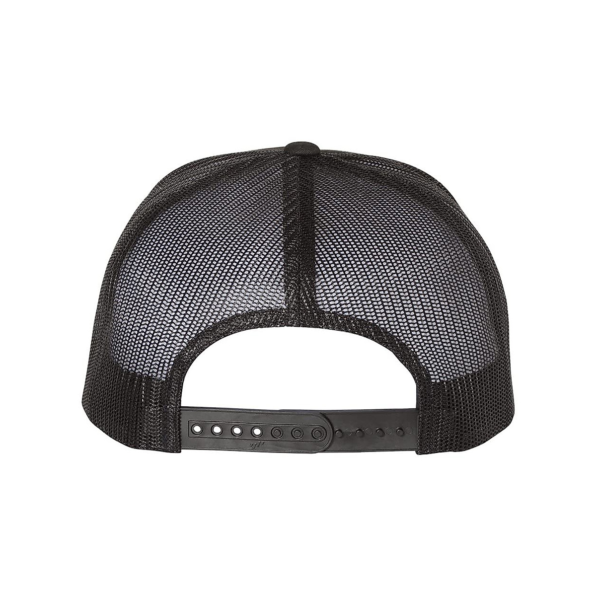 Personalize Text Five-Panel Classic Trucker Cap - 6006 - / Custom Text Hats/Embroidery Text Hats/Flat Bill Hat (MulticamBlack/Black)