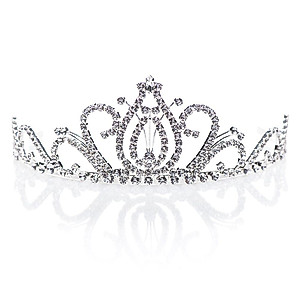 Anderson's Gianna and Serenity 4-piece Crystal Tiara Set, Prom Tiaras, Wedding Tiaras, Pageant Tiaras, For Prom, Homecoming, Pageant, Wedding, School Dance, Award, Costume, Party, Event