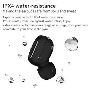 Xiaomi Redmi Buds Essential Wireless Earbuds, Bluetooth 5.2 Low Latency Gaming Headphones Stereo Earphones in Ear Touch Control Headset with Mic Deep Bass for Sport, Gaming and Running, Black