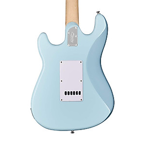 Sterling By MusicMan 6 String Solid-Body Electric Guitar, Right, Daphne Blue (CT30SSS-DBL-M1)