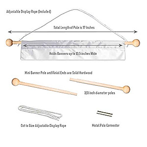 Sports Flags Pennants Company Garden Flag Banner Pole Wood Hanger