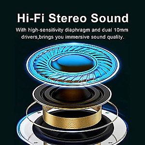 True Wireless Earbuds Bluetooth Earphones with Charging Case, Ipx5 Waterproof Ear Buds Wireless Bluetooth Earbuds Clear Call Built in Mic, 24 Hrs Compatible for iPhone Android Deep Bass Earbuds