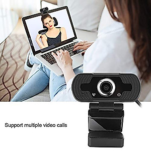 Pomya 1080P Webcam - Computer Camera with Built in Noise Reduction Directional Microphone - for PC Laptop Desktop - for Video Calling, Conferencing, Gaming