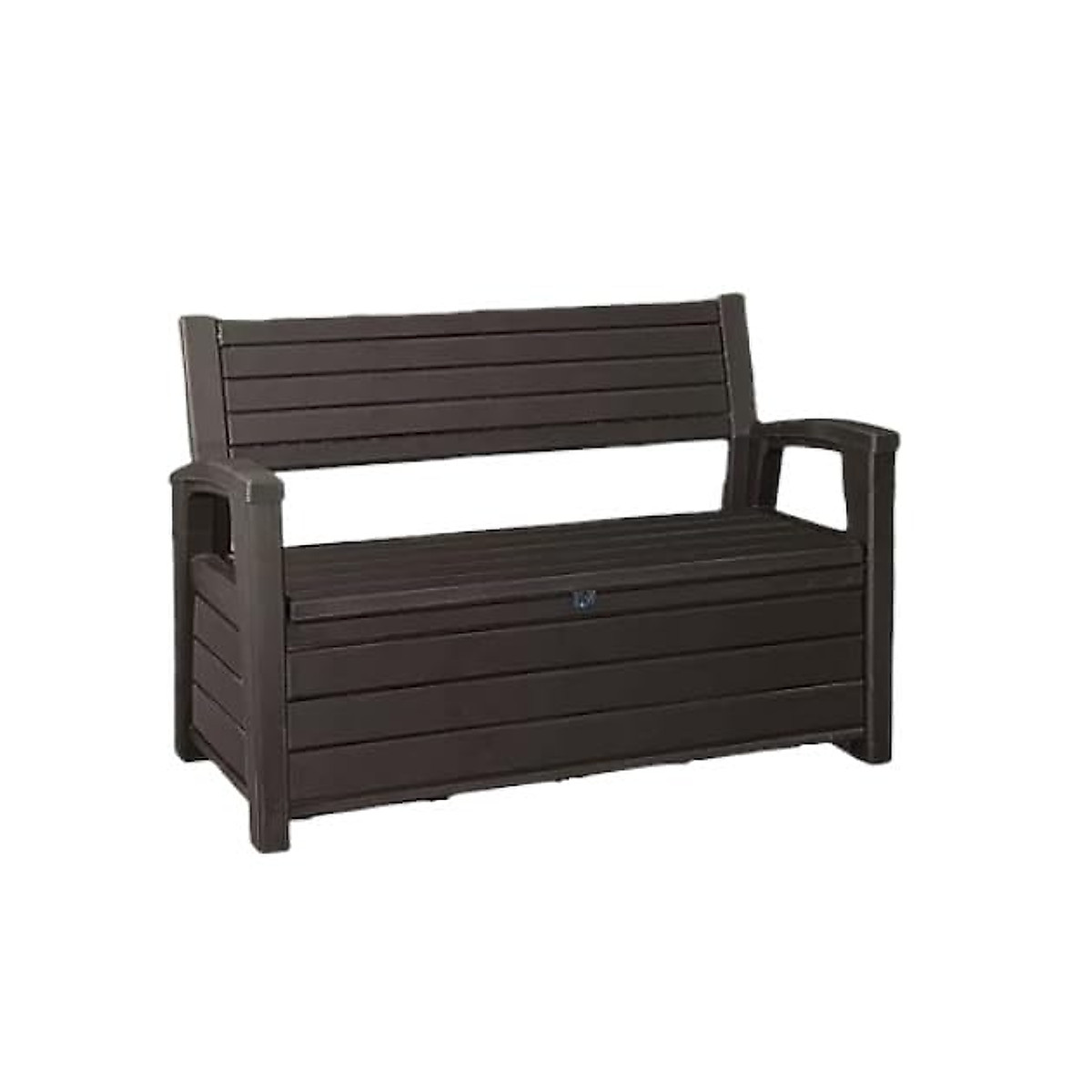 Generic 60 Gallon Plastic Resin Outdoor Storage with Sitting (Non-Brushed Brown), Onesize