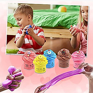 50 Pack Slime Kit for Girls and Boys -Cotten Candy Fruit Slime for School Education Rewards, DIY Putty Sludge ,Super Soft and Non-Sticky, Party Favor for Kids,Stress Relief Toy.