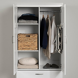 South Shore Acapella Wardrobe Armoire, Pure White