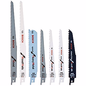 BOSCH RAP7PK 7-Piece Reciprocating Saw Blade Set