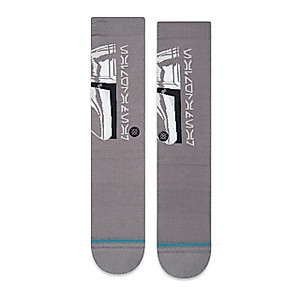 Stance Mando Crew Socks (Medium, Grey)
