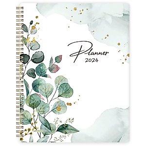 2024 Planner - 2024 Weekly Monthly Planner from Jan. 2024 to Dec. 2024, 9.7"x 7.7", 2024 Calendar Monthly planner with Printed Tabs + Monthly and Weekly Pages, 2024 Calendar 12 Month Planner