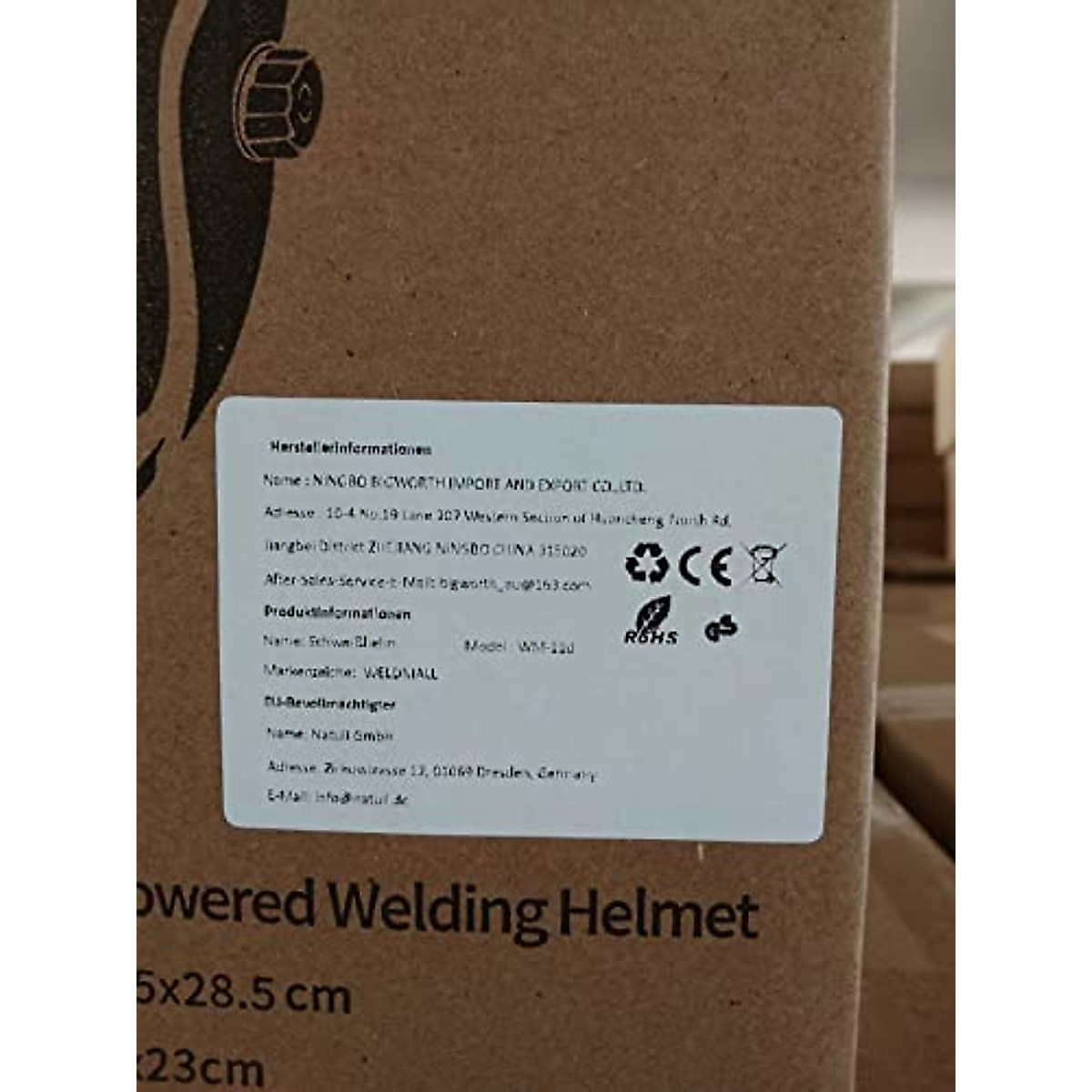 WELDMALL True Color Solar Power Auto Darkening Welding Helmet Welder Hood with Adjustable Shade Range for Mig Tig Arc Sensor Welder Mask WM-110