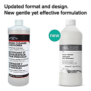 Winsor & Newton Brush Cleaner & Restorer, 32.0-oz Bottle