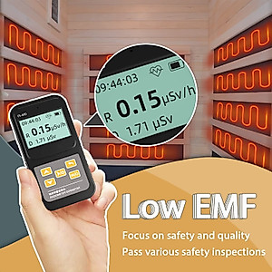 Infrared Home Sauna Room 1-2 Person Hemlock Wooden Indoor Sauna Spa，1200W/110V Low EMF Heaters,10 Minutes Pre-Warm up,Time and Temp Pre-Set, New Year Gifts