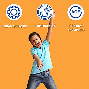 4E's Novelty Rockstar Costume Accessories Headset Prop - Fake Rock Star Singer Microphone and Headphones Halloween Costume Accessory for Kids & Adults Men Women Boys Girls,