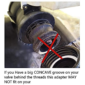 DVECUE 275 330 Gn IBC Tote Adapter Tank Drain Adapter 2inch Fine Thread NPT X 3/4" Male Garden Hose 2 Pieces