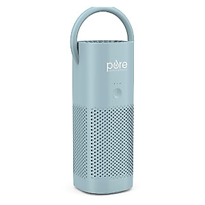 Pure Enrichment® PureZone™ Mini Portable Air Purifier - Cordless True HEPA Filter Cleans Air & Eliminates 99.97% of Dust, Odors, & Allergens Close to You - Cars, School, & Office (Starlight Blue)