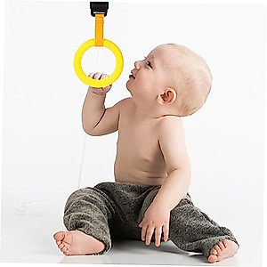 Lurrose Accessories Infant Rings Rings Bracket Hanging Ring Handle The Fence Adjust Kid cots Wristband Crib Hanging Pull Rings Infant Bed Ring Bracket Ring Crib for Plastic