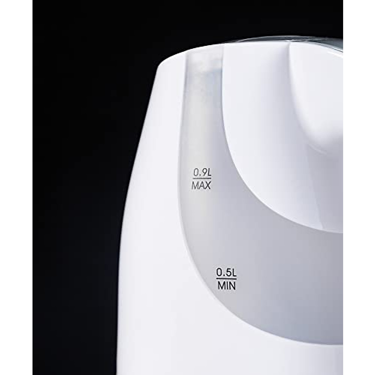 Aiosa Electric Kettles(White),0.9L,Mini Water Kettle,Hot Water Kettle Electric,Portable Tea Kettles With Auto Shut Off,Travel Small Kettle,Kettle Water Boiler,Personal Kettle