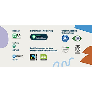 Fairphone 4 Dual-SIM 128GB ROM + 6GB RAM (GSM Only | No CDMA) Factory Unlocked 5G Smartphone (Grey) - International Version