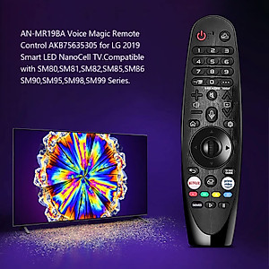 AN-MR19BA MR20GA AKB75855501 AKB75635305 Voice Magic-Remote-Control Replacement for LG-Smart-TV-Remote,with Voice Recognition and Pointer Function for LG OLED UHD QNED NanoCell 4K 8K Models