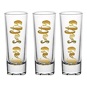 Slant Collections Creative Brands Set of 3 Shot Glasses, 2-Ounce, Stay Salty